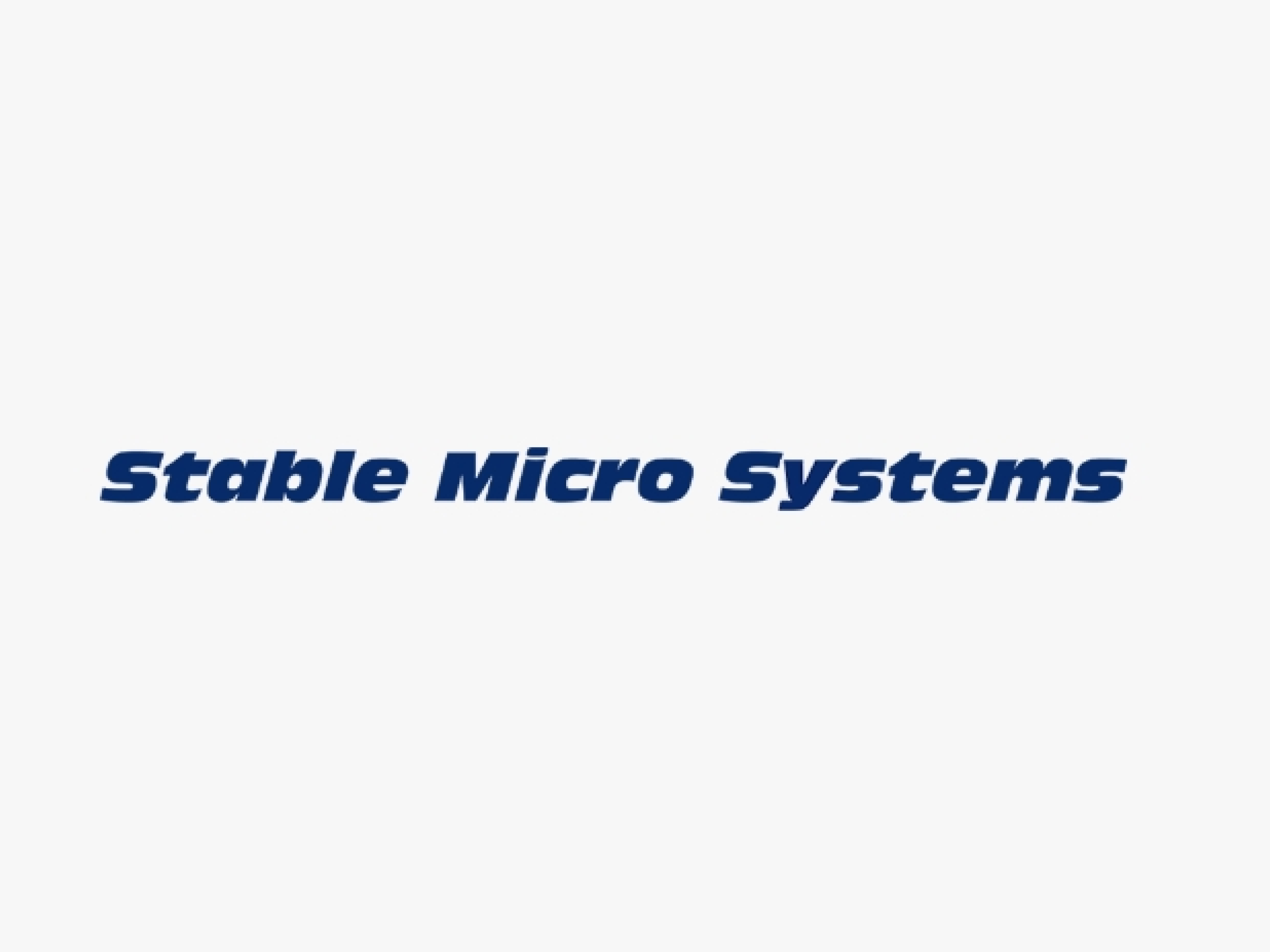 STABLE MICRO SYSTEMS